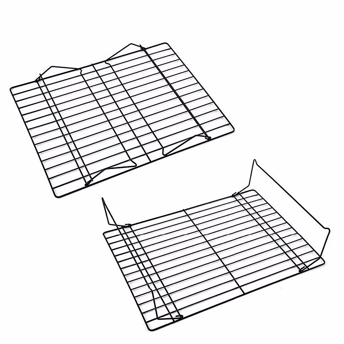 Three-layer Baking Cooling Rack Bread Cooling Rack Cake Rack Baking Tools Black Non-stick Cooling Rack Stackable