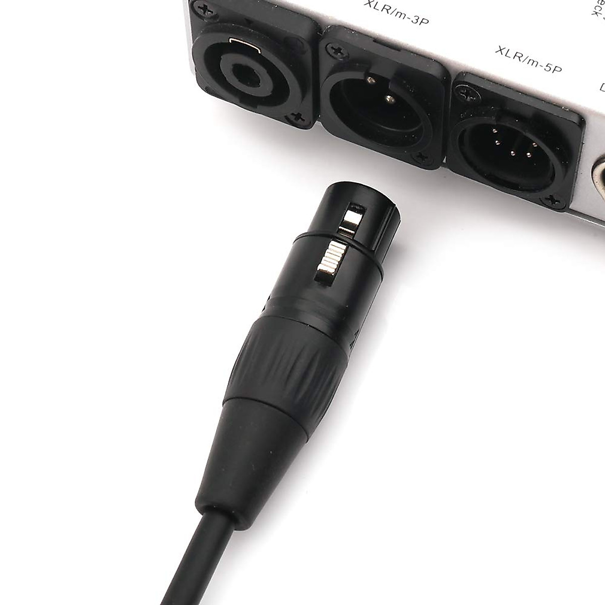 NANYI 3.5mm (1/8 Inch) TRS Stereo Male to XLR Female Interconnect Audio Microphone Cable, Suitable for iPod, Mobile Phone, Active Speakers, Stage, DJ, Studio Audio Console, 1.5M (5FT)