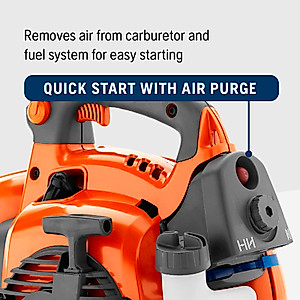 Husqvarna 125BVx, 28cc 2-Cycle Gas 425 CFM 170 MPH Handheld Leaf Blower/Vacuum - 952711902