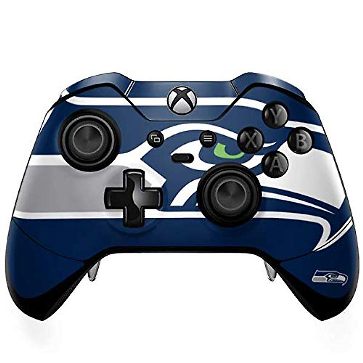 Skinit Decal Gaming Skin compatible with Xbox One Elite Controller - Officially Licensed NFL Seattle Seahawks Large Logo Design