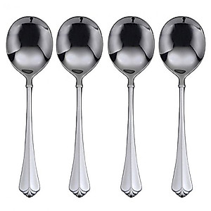 Oneida Juilliard Round Bowl Soup Spoons, Set of 4