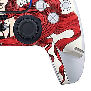 Skinit Decal Gaming Skin Compatible with PS5 and Compatible with PS5 Digital Edition DualSense Controller - Officially Licensed Disney Ariel Illustration Design