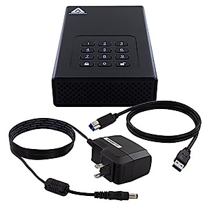 Apricorn 16TB Aegis Padlock DT 256-Bit Encrypted USB 3.0 Hard Drive (ADT-3PL256-16TB)