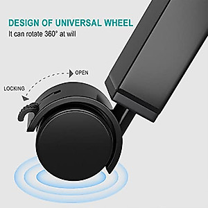 YCWO Flooring Clothes Rack Industrial Tube Wrought Iron Simple Closet Rolling with Wheels Commercial Grade Retail Display Heavy Duty Black Double Rail Large Capacity Clothing Storage Store