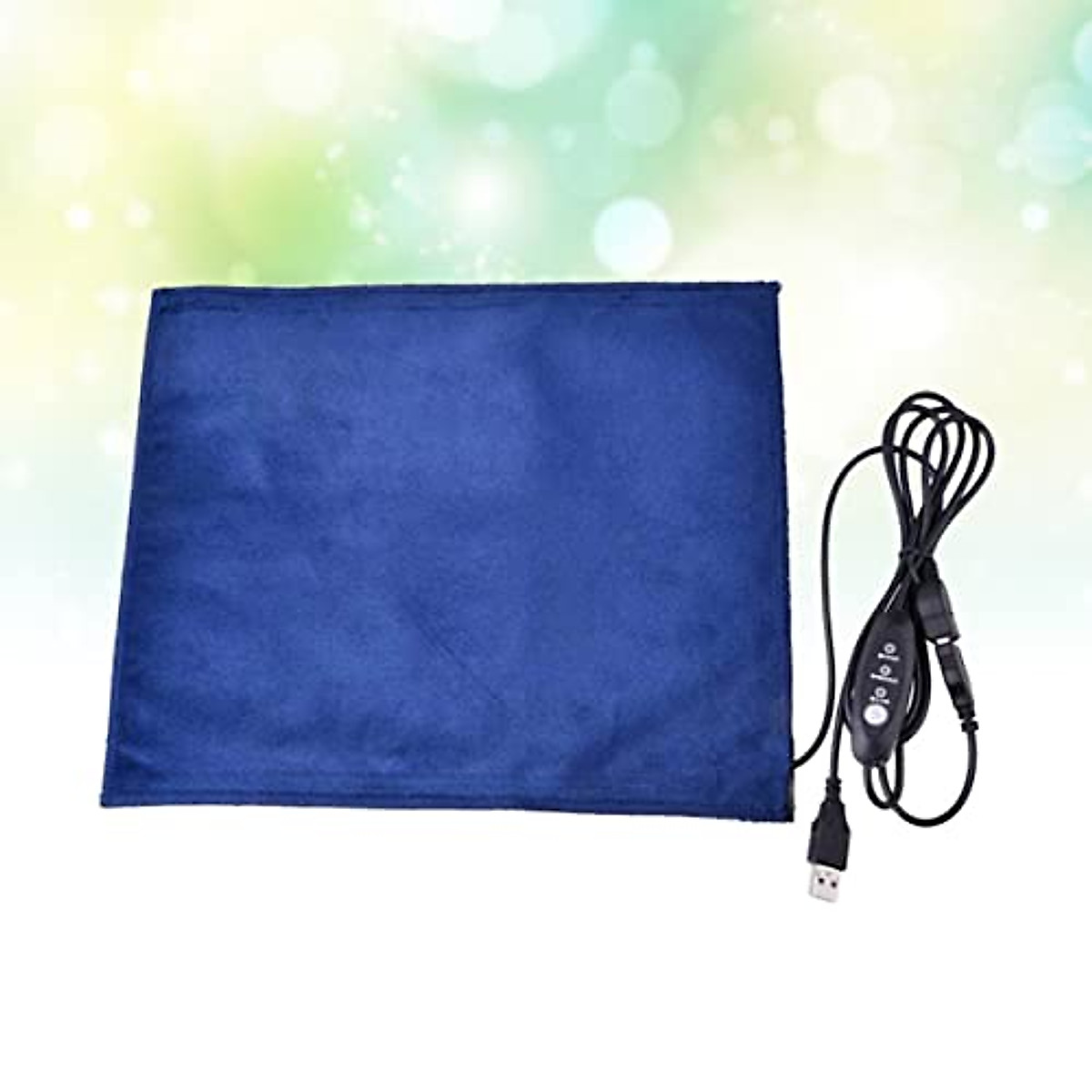 balacoo Pad 3pcs Heated Conter Blanket Level Lizards Warming Pet Plug Cat Adjustable Heat Supplies Thermostat Turtles Dog Bed Heating Reptiles Gecko USB for Blue Electric Pet Heating Reptile