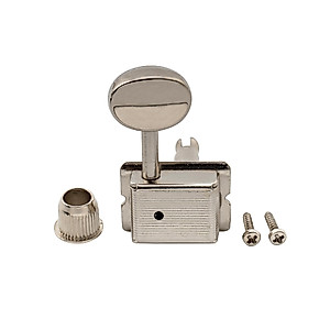 Musiclily Pro 6 inline Vintage Guitar Tuners Split Shaft Tuning Pegs Keys Machine Heads Set for Squier Classic Vibe Fender Strat/Tele Style Electric Guitar, Nickel