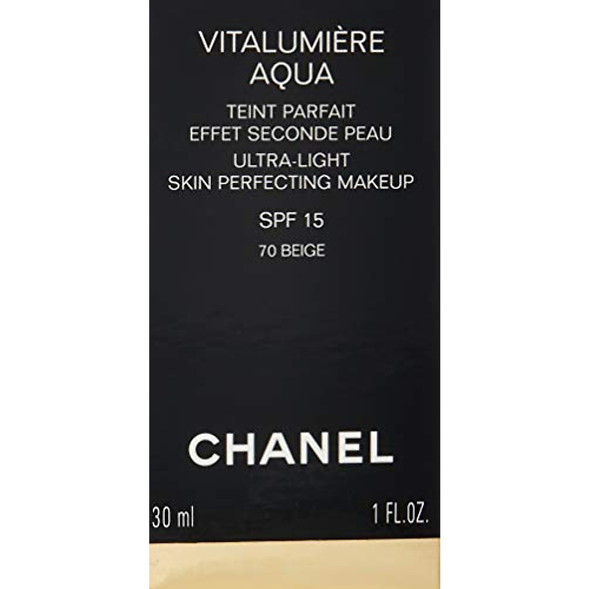 Vitalumiere Aqua Ultra-Light Skin Perfecting Makeup by Chanel 70 Beige SPF15 30ml