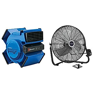 Lasko High Velocity X-Blower Utility Fan, Blue X12905 11x9x12 & 20" High Velocity Quick Mount, 7 x 22 x 22 inches, Black 2264QM