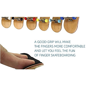 Haisalin 20Pcs Fingerboard Grip Tape, Precut Fingerboard Foam Grip Tape,Foam Grip Tape for Fingerboards, Precut & One Step Instal(20)