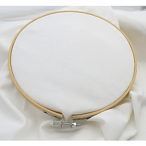 iNee 100% Cotton Fabric for Embroidery, Embroidery Fabric Cotton, 20 by 60-Inch, Cream