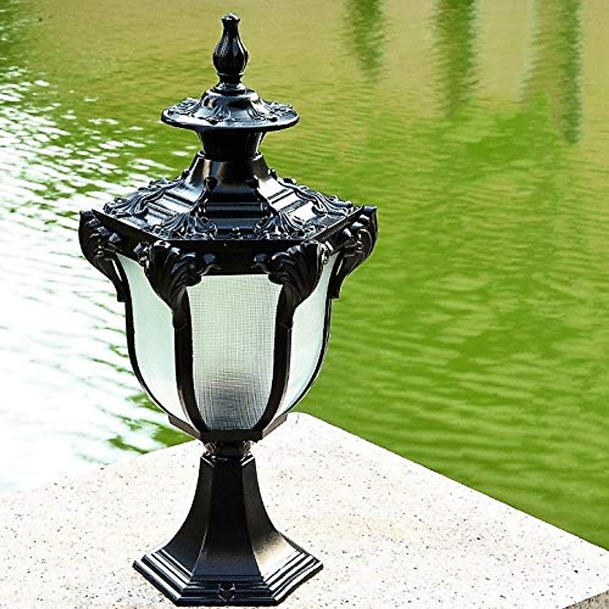DIAOD Garden Lights Wall Pillar Lamp European Retro Led Home Villa Gate Pillar Outdoor Courtyard Super Bright Light