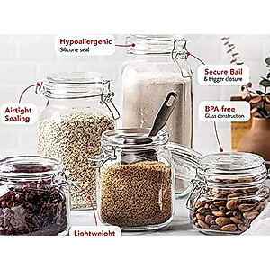 Simpli-Magic Kitchen Canisters, Various Sized, Clear