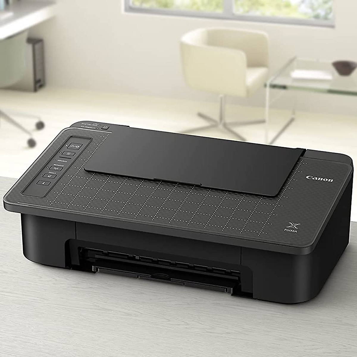 Canon PIXMA TS302 Wireless Inkjet Printer 2321C002 Compatible with Alexa, Mobile and Photo Printing, Wi-Fi and Bluetooth & Compatible with AirPrint Bundle DGE USB Print Cable + Business Software Kit