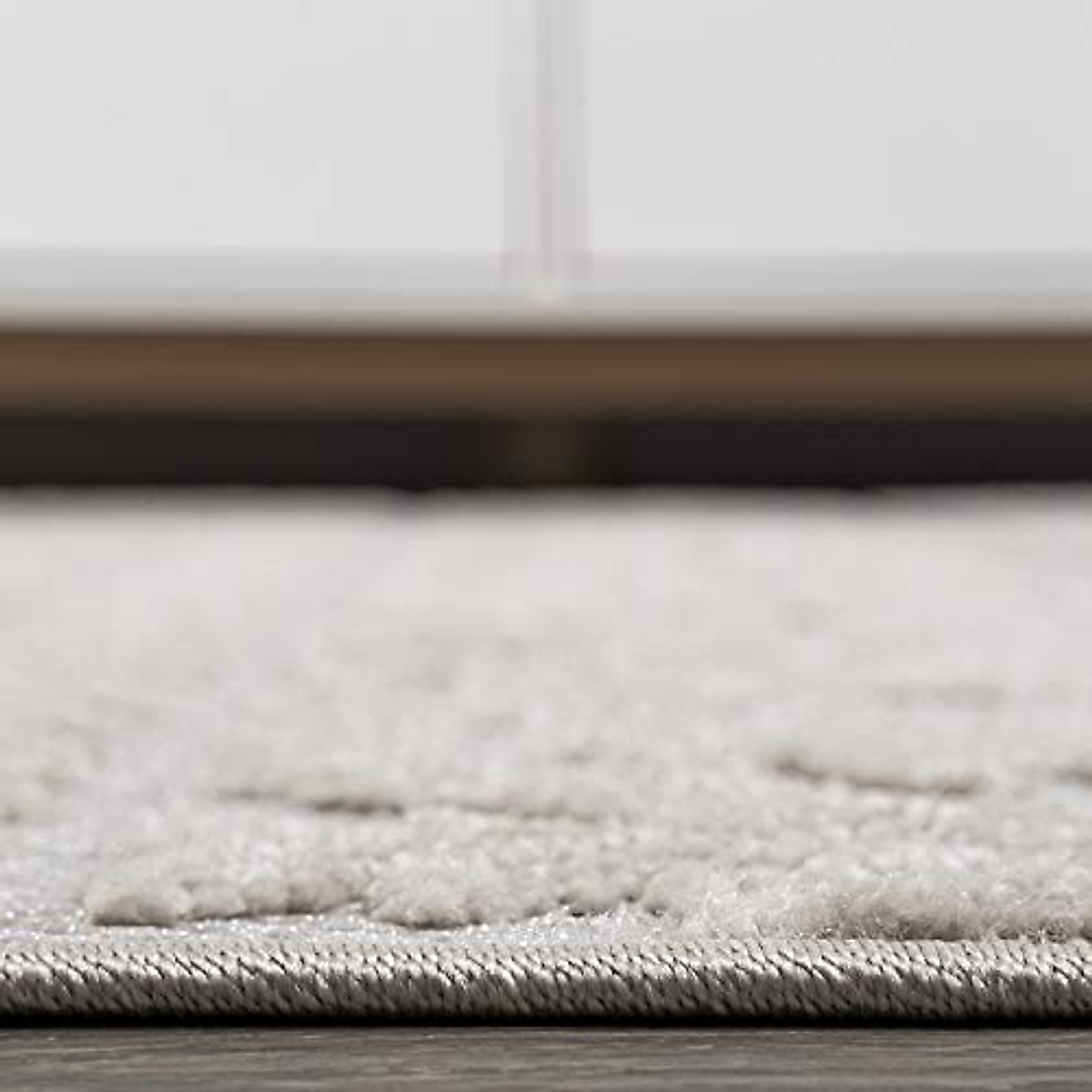 JONATHAN Y SBH102A-28 Citta High-Low Pile Mediterranean Tile Indoor Outdoor Area-Rug Bohemian Contemporary Geometric Easy-Cleaning Bedroom Kitchen Backyard Patio Porch Non Shedding, 2 X 8, Beige