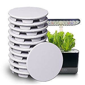Ulrempart Plant Spacer Kit (25 Pack) for AeroGarden Plant Deck Openings, Platform Cover Lid Accessories, Compatible with Harvest, Bounty, Farm, Extra, Ultra All Models Grow Deck Openings, Gray Color