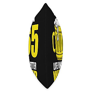 65th Beer Birthday Gifts For Women Men Men Birthday Funny 65 Year Old Drinking Beer Lover Throw Pillow, 16x16, Multicolor