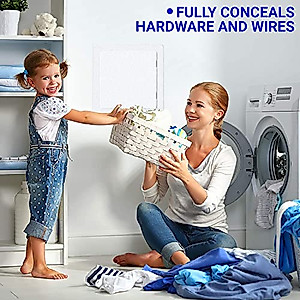 Access Panel for Drywall - 12 x 12 inch - Wall Hole Cover - Access Door - Plumbing Access Panel for Drywall - Heavy Durable Plastic White (12 x 12)