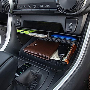 JDMCAR Center Console Organizer Compatible with Toyota RAV4 2023 2022 2021 2020 2019, ABS Material Insert Tray Gear Shift Secondary Storage Box
