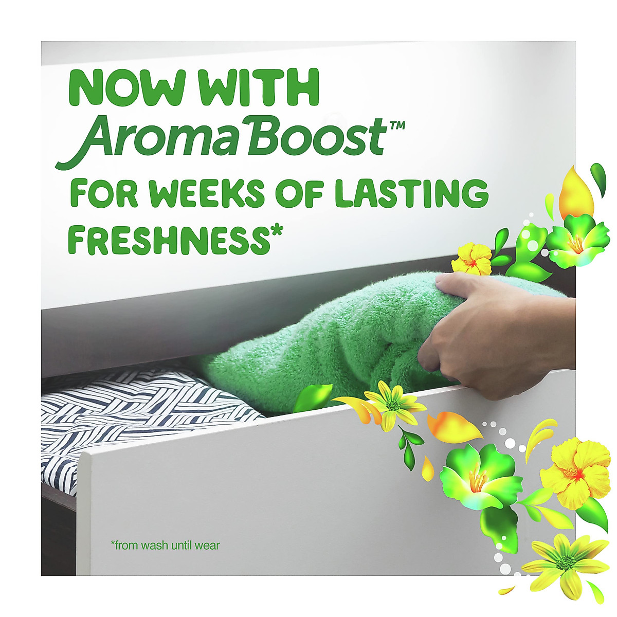 Gain Fabric Softener, Original Scent, 140 fl oz, 190 Loads, HE Compatible, Packaging may vary