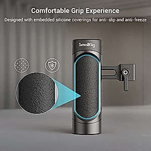 SmallRig Mini NATO Side Handle with Dual 1/4"-20 Screw Mount for Camera Cage, Built-in Wrench, Up and Down Adjustable - 3813
