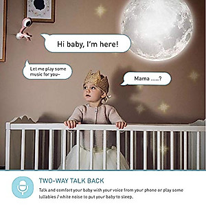 Lollipop Baby Monitor (Turquoise) - with Contactless Breathing Monitoring (No Extra Sensor Required, Subscription Service), Sleep Tracking and True Crying Detection, Smart AI WiFi Baby Camera