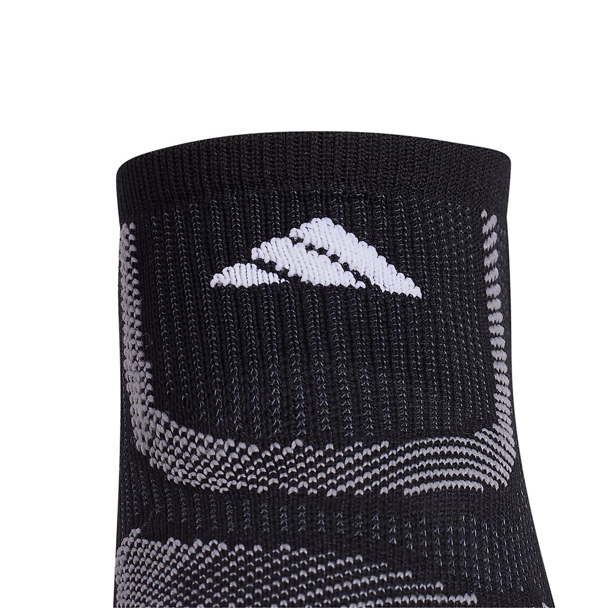 adidas Unisex Superlite Performance Tabbed Running With Achilles Protection (2-pair) No Show Sock, Black/Onix Grey/Grey, Medium US