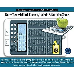 NUTRA TRACK Food and Nutrition Scale, an American Co. You CAN FIND Cheaper BUT You Cant FIND Better, Features: Our Proprietary USDA Nutritional Calculator, Supported and Designed in Seattle WA.
