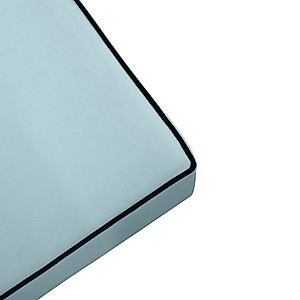 Prolinemax Contrast Pipe 8" Twin-XL Size 80x39x8 Velvet Indoor Daybed Mattress Fitted Sheet |Cover ONLY|-AD355