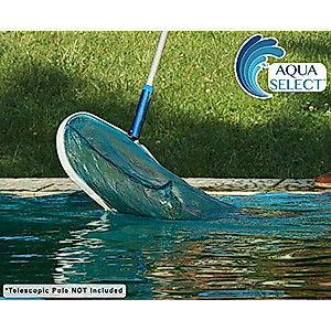 Aqua Select Maintenance Kit | Includes EZ-Clip 7' - 21' Telescopic Pole, Pool Brush, Leaf Skimmer and Pool Rake for Above Ground and Inground Swimming Pools