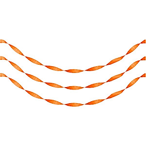 Creative Converting Touch of Color Crepe Paper Streamer Roll, 81-Feet, Sunkissed Orange , One size -