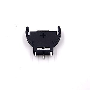 LampVPath (Pack of 25 CR2032 Battery Holder, Coin Cell Button Socket Holder Case, CR2032 Coin Cell Button Battery Holder with 3 Pin Solder Mounting Lead