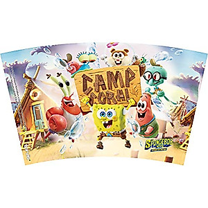 Tervis Made in USA Double Walled Nickelodeon - SpongeBob SquarePants Insulated Tumbler Cup Keeps Drinks Cold & Hot, 16oz, Camp Coral