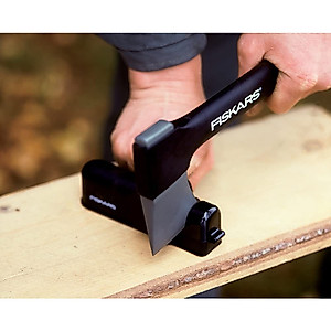 Fiskars 04570000900 Axe and Knife Sharpener, Black, 78616984J, 1