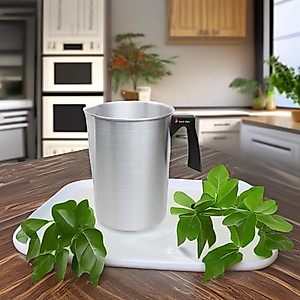 EricX Light Candle Making Pouring Pot, 4 pounds, Dripless Pouring Spout & Heat-Resisting Handle Designed Wax Melting Pot, Aluminum Construction Candle Making Pitcher