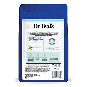 Dr Teal's Pure Epsom Salt Soak, Clarify & Smooth with Witch Hazel & Aloe Vera, 3 lbs