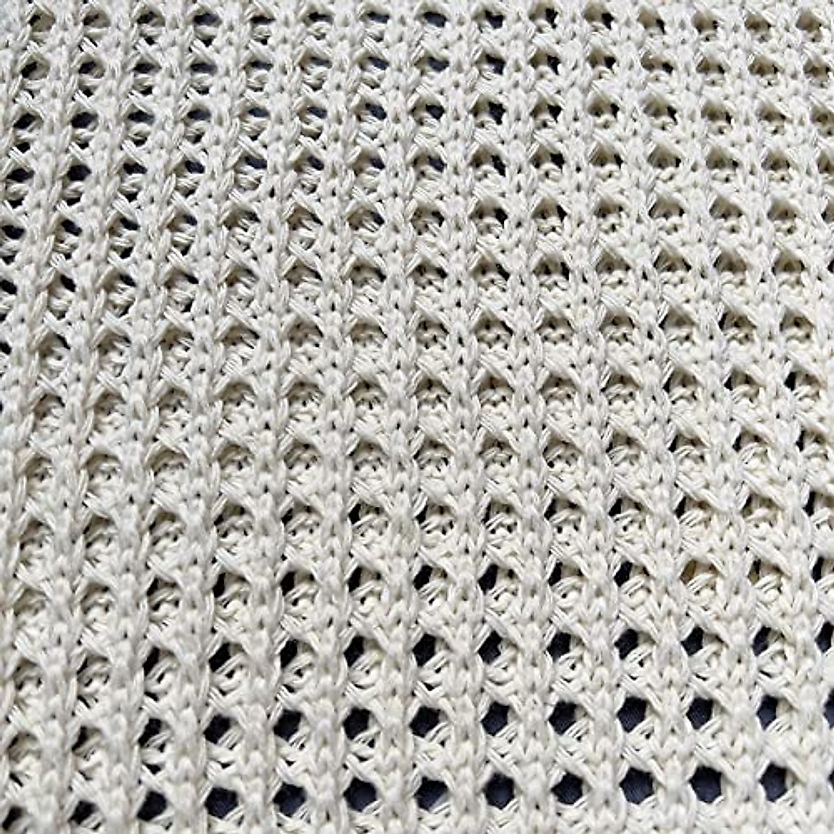 Polyester Fiber Shoulder Handbags Hollow Out Knitted Fashion Women Shopping Shoulder Bags Solid Color Totes Bags