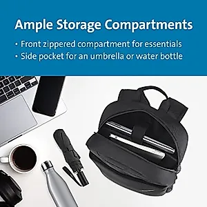 Kensington Simply Portable Lite Backpack, 16-inch Laptop Backpack, Black (K68403WW)