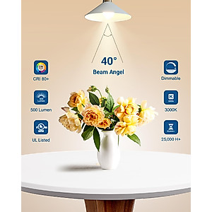 DEWENWILS 10-Pack GU10 LED Bulb Dimmable, 3000K Warm White GU10 Bulb Replacement for Track Lighting, 500LM, 7W(50W Equivalent) LED Light Bulb for Kitchen, Range Hood, Living Room, Bedroom, UL Listed