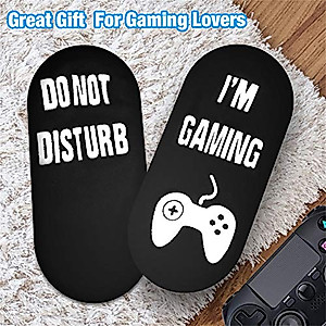Do Not Disturb I'M Gaming Socks, Men Gifts Ideas Valentines Day Kids Valentine Boy Gamer Sock Gift for Mens Dad Father