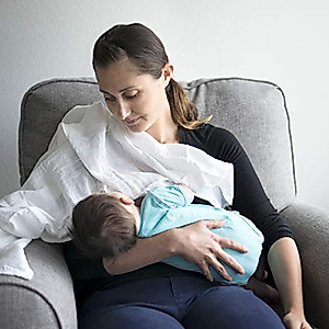 green sprouts Muslin Swaddle Blankets Made from Organic Cotton | Generously Sized for Easy swaddling | Super Soft & Softer with Every wash