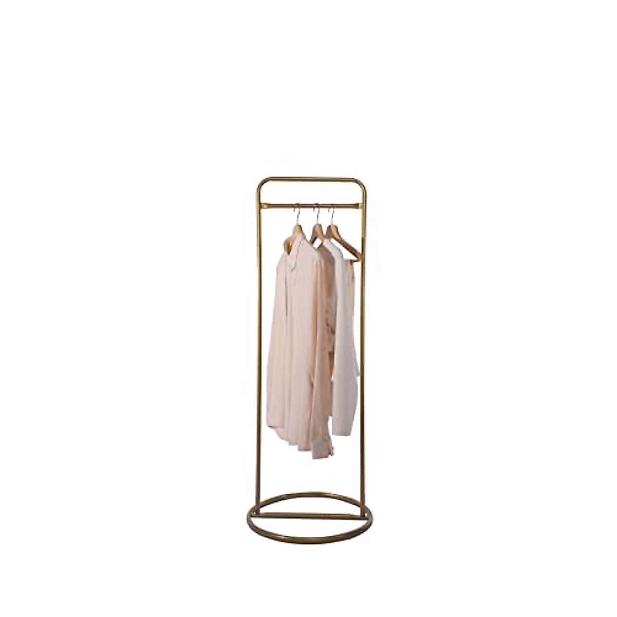 VEGAINDOOR Clothing Racks For Hanging Clothes,Garment Rack,Metal Strong Heavy Duty Hanging Clothes Rack for Small Spaces and Rooms,Metal Clothes Rail,Portable Clothes Rack,Gold