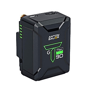 Anton Bauer Titon Micro 90 Gold Mount, 98Wh 14.4V Battery, Professional Camera Rig for Batteries, Camera Accessory, Camera Mount, Lithium Battery Pack, Battery Replacement, Quick Release Battery