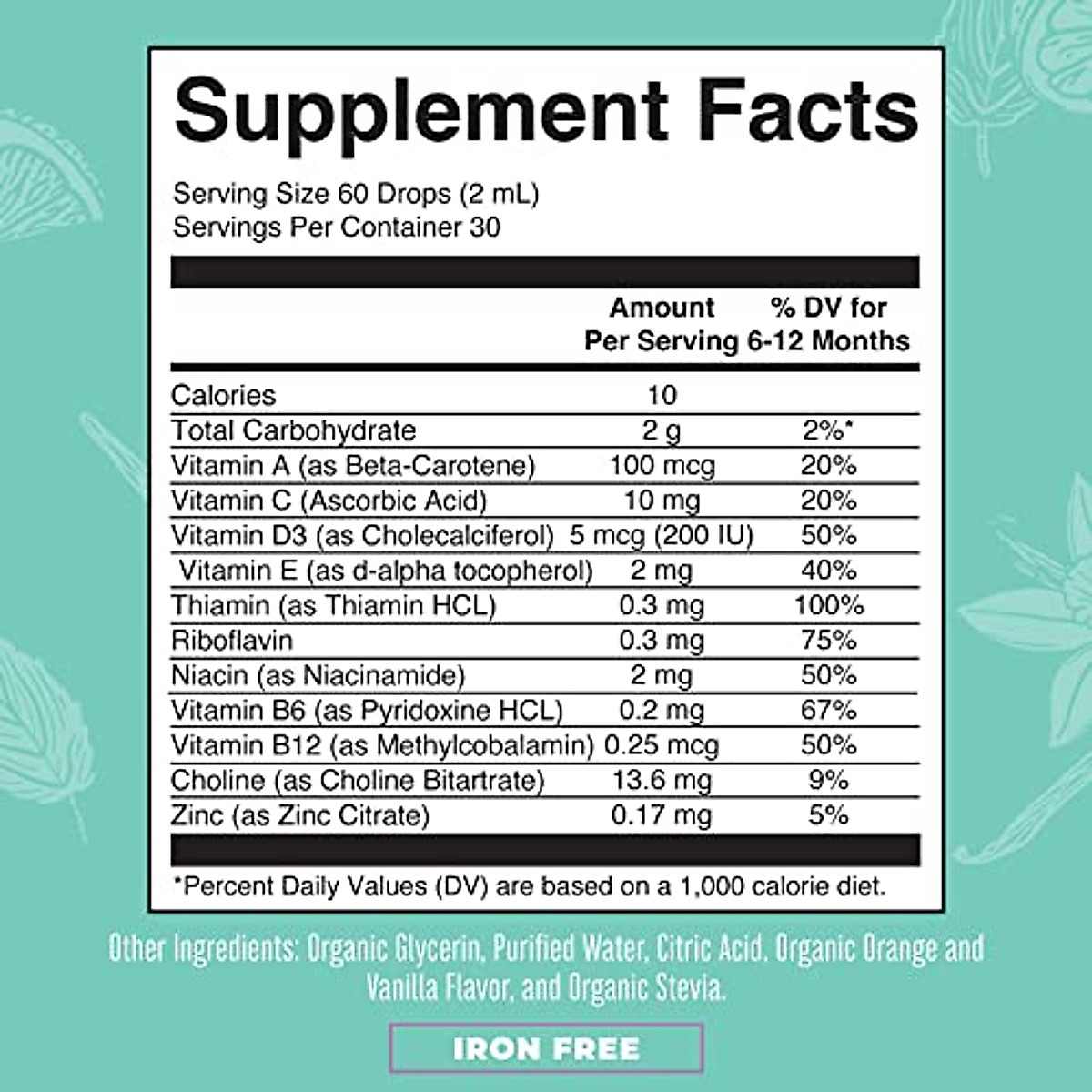 USDA Organic Multivitamin Liquid Drops for Infant & Infant Liquid Ionic Zinc Bundle by MaryRuth's | Immune Support & Overall Wellness | Vegan | Non-GMO | Gluten Free.