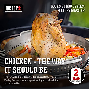 Weber Gourmet Barbeque System Poultry Roaster Insert