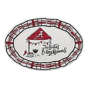 Magnolia Lane University of Alabama Crimson Tide Football Tailgates & Touchdowns BBQ Oval 18x12 Platter