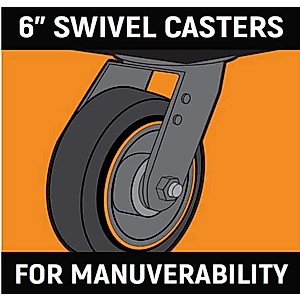 GEARWRENCH 42" 11 Drawer Mobile Work Station, Black & Orange - 83169