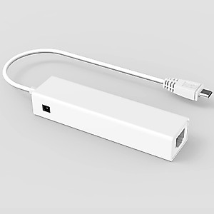 Micro USB to Ethernet Adapter,YOIGO 3-Port USB2.0 Hub with Power Network RJ45 10/100M Support Windows 10,8.1, Surface Pro,Linux,Chromebook Mac OS and OTG