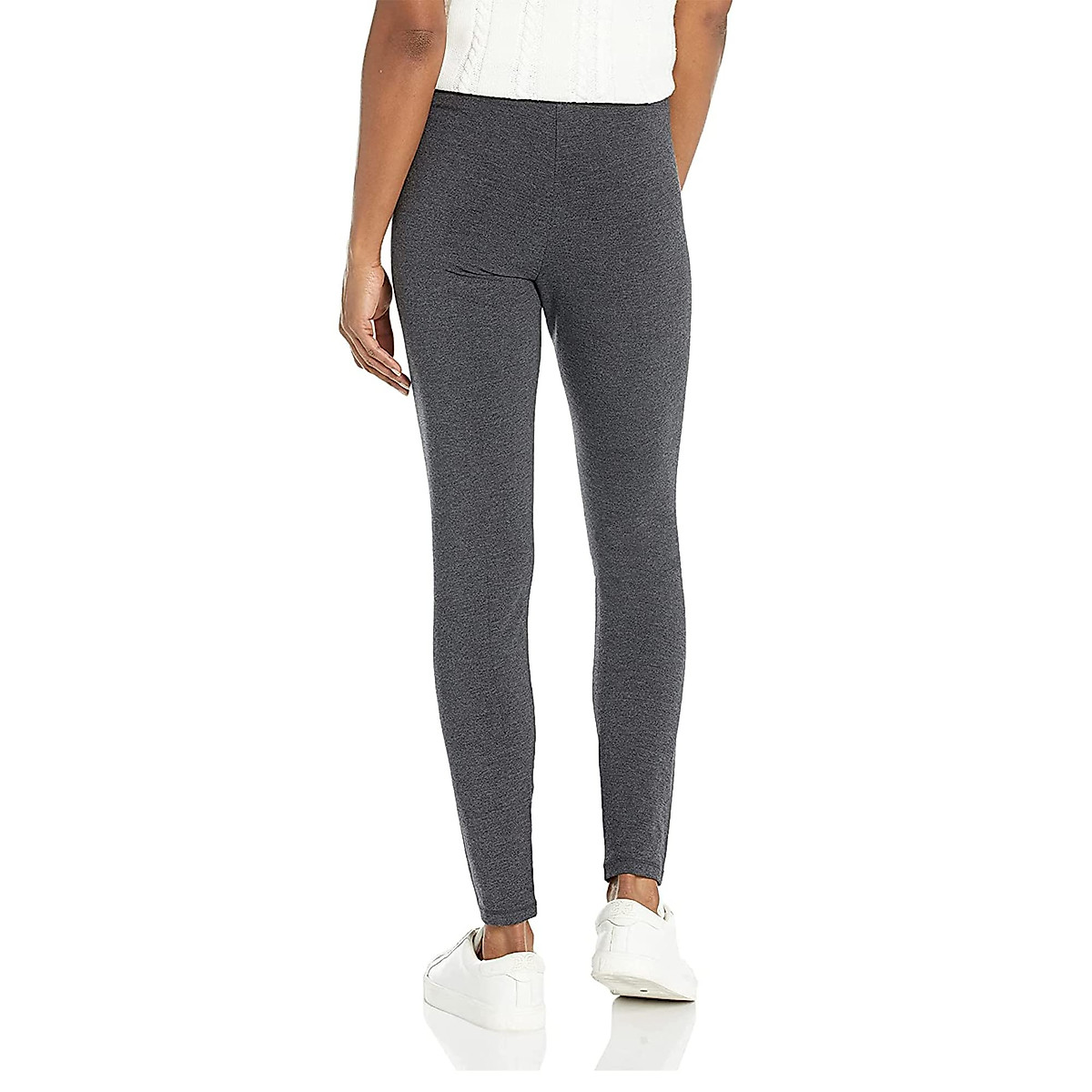 HUE Women's Legging, Graphite Heather, Medium