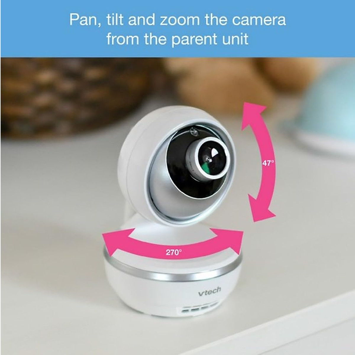 VTech 4.3" Digital Video Baby Monitor with Pan & Tilt - VM4261