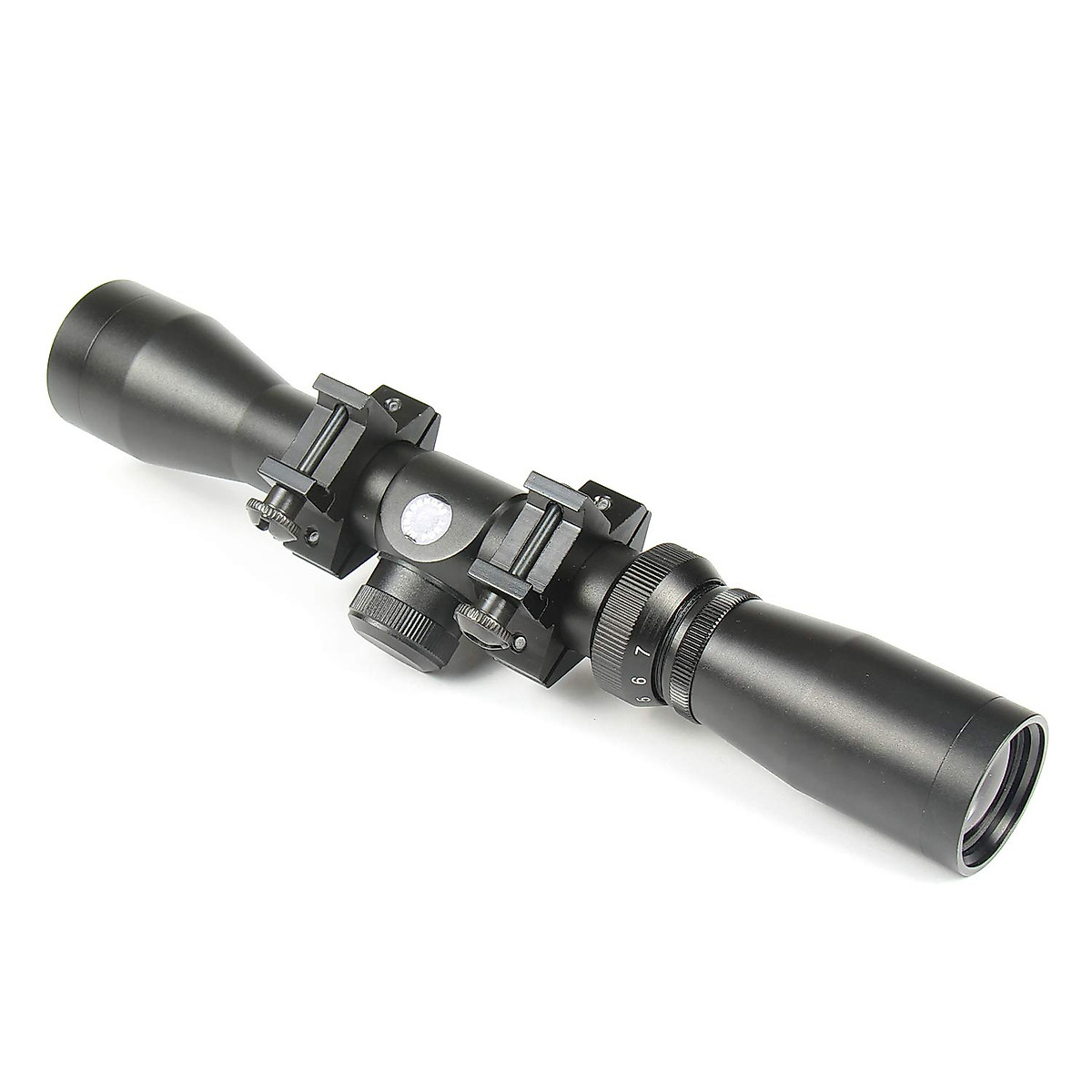 TACFUN Long Eye Relief Scout Scope 2-7X32 w/Weaver Scope Rings